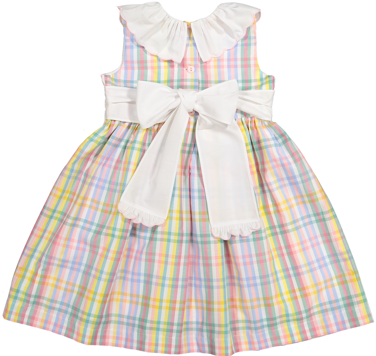 Rainbow Gingham Dress – Smock Candy