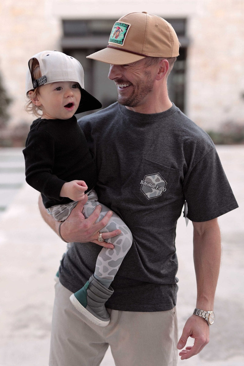 Rad Dad SS Tee- Heather Black – Smock Candy