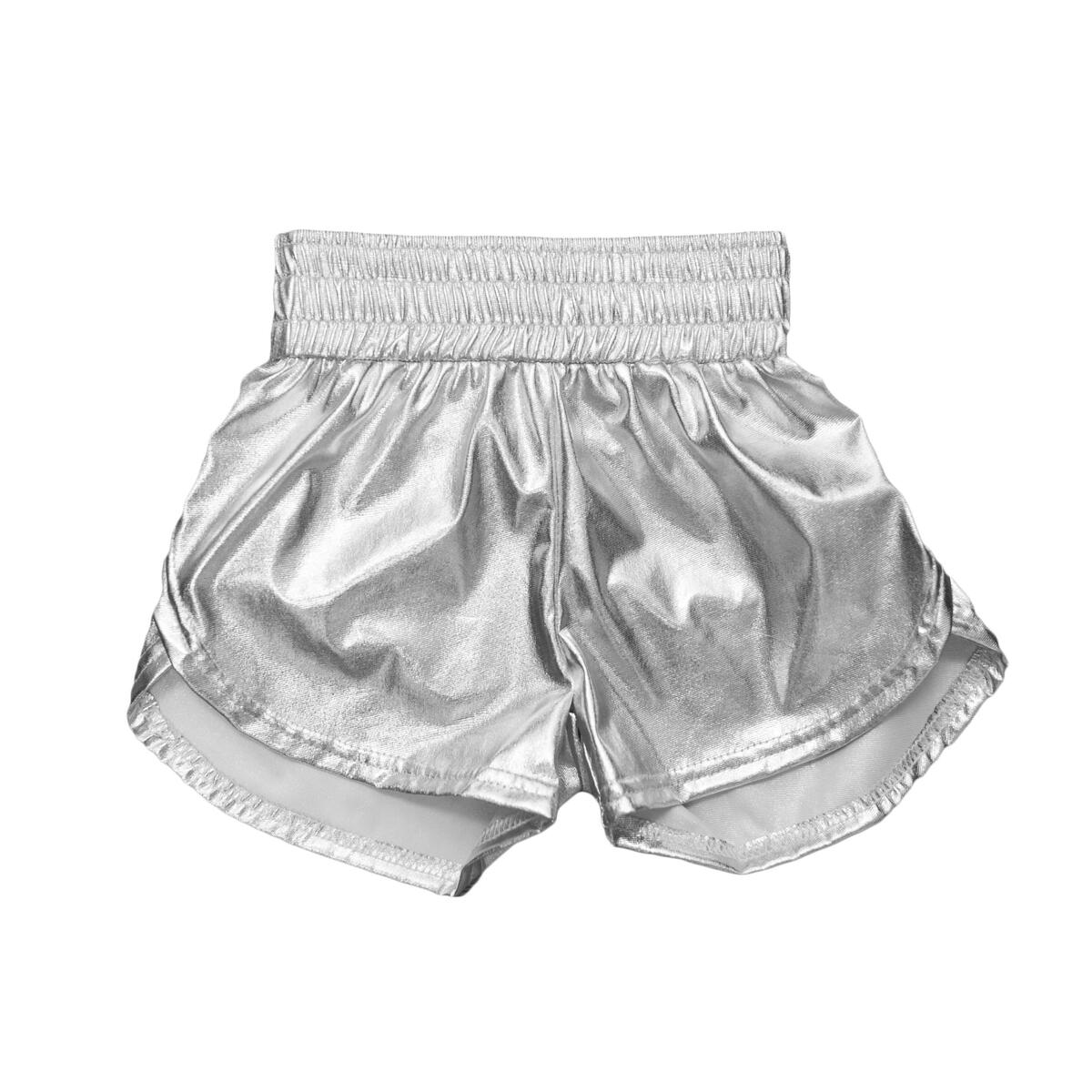 Silver Metallic Shorts – Smock Candy
