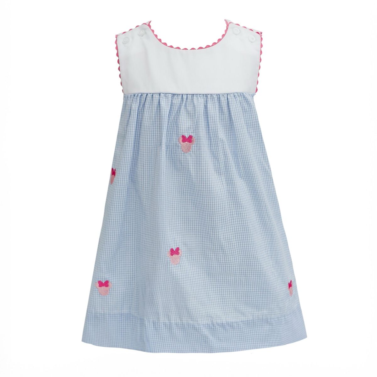 Minnie All Over Embroidered Ric Rac Dress – Smock Candy