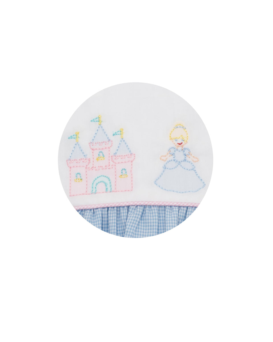 Princess Bloomer Set W/ Straps- Lt. Blue Microcheck – Smock Candy