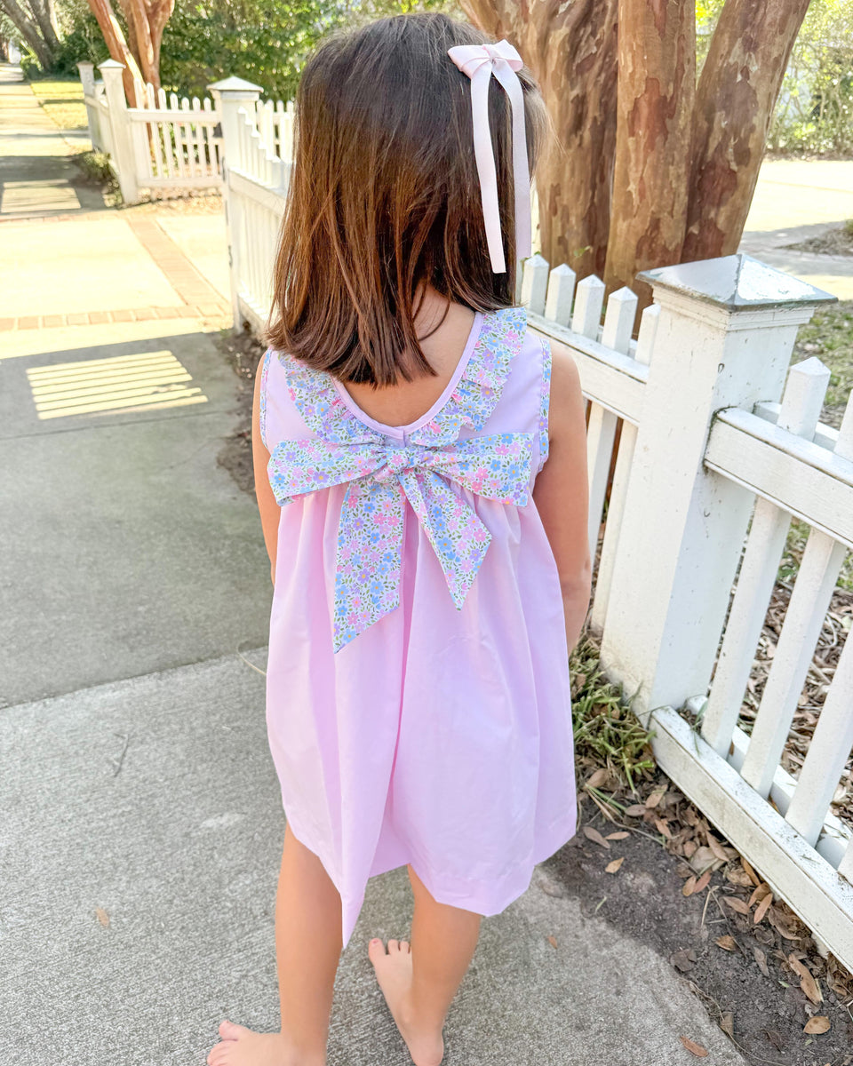 Addison Ruffle Dress- Pink – Smock Candy