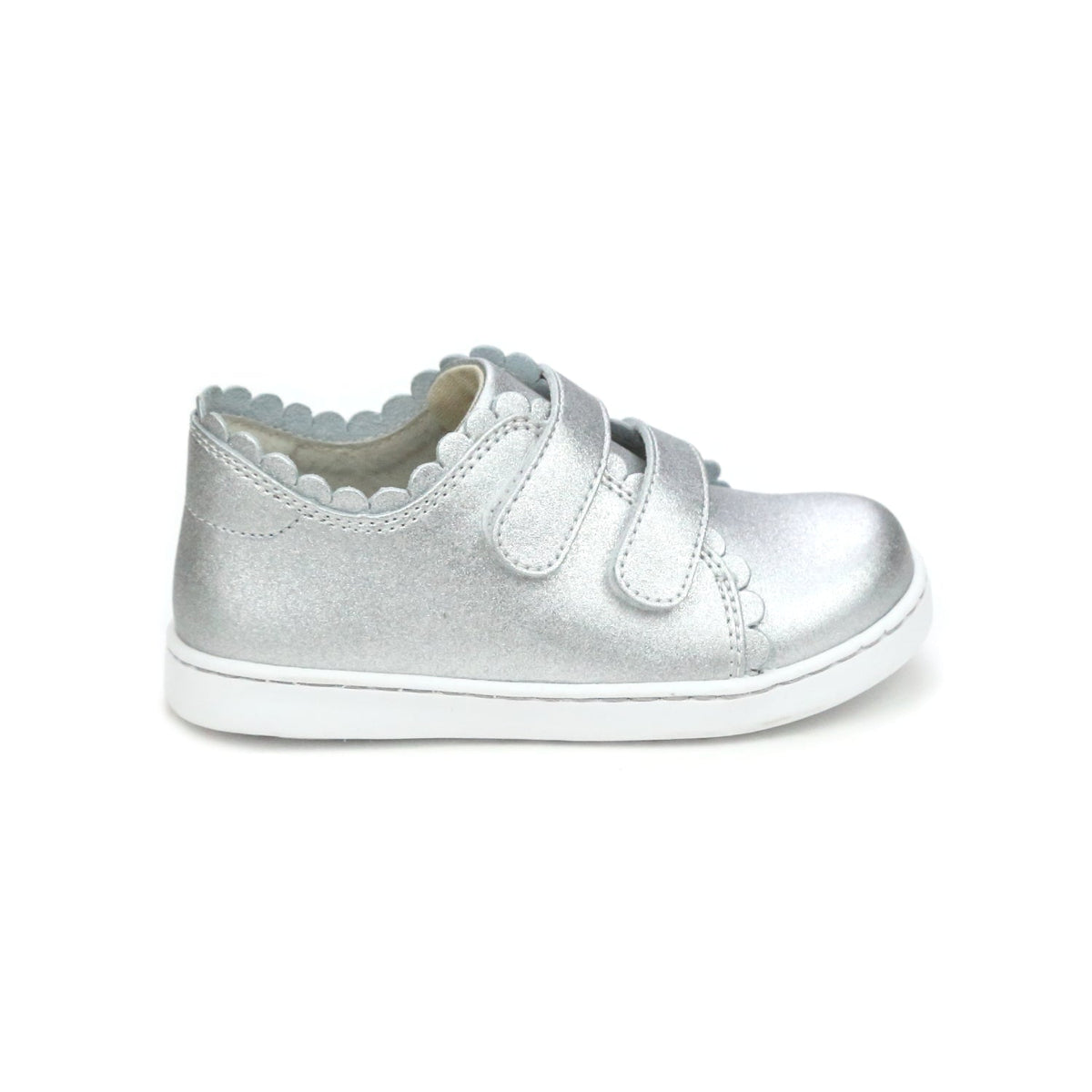 Caroline Scalloped Sneaker- Silver – Smock Candy
