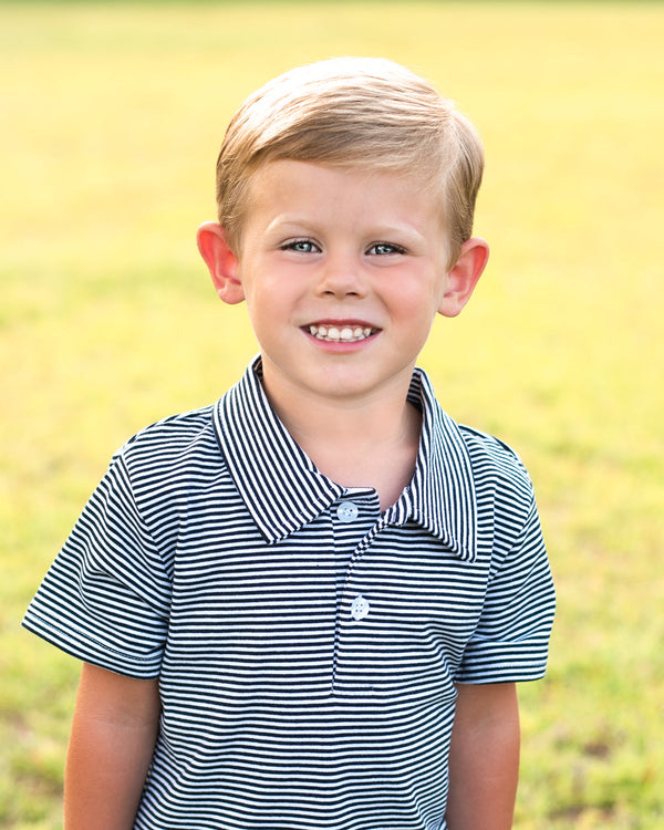 Michael Polo- Cornflower Blue Stripe – Smock Candy