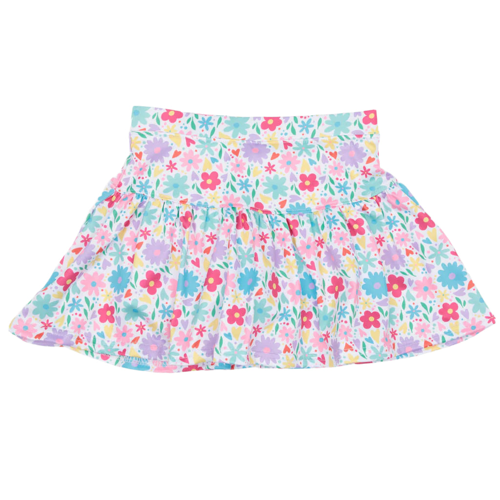 Spring Floral Gathered Skort – Smock Candy