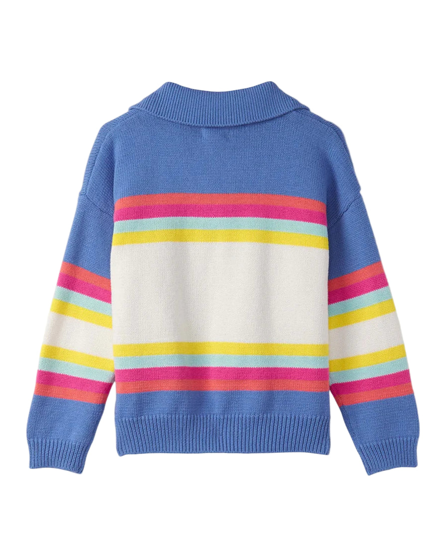 Royal Colorblock Johnny Collar Sweater – Smock Candy