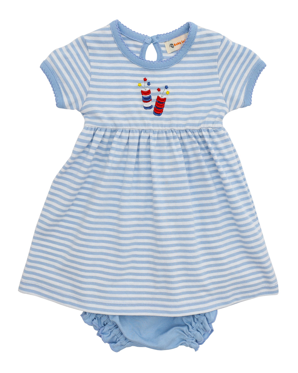 Patriotic Firework Dress W/ Bloomers – Smock Candy