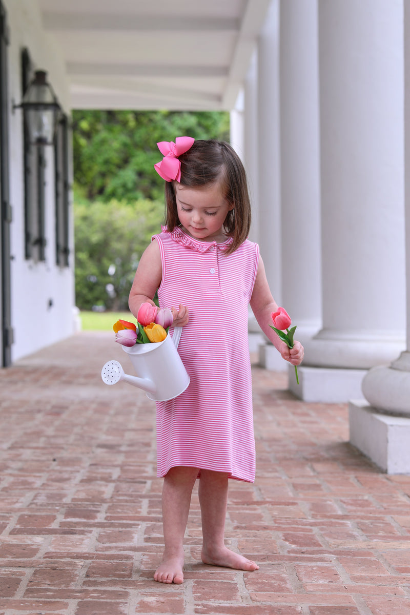 Nora Dress- Pink Stripe – Smock Candy