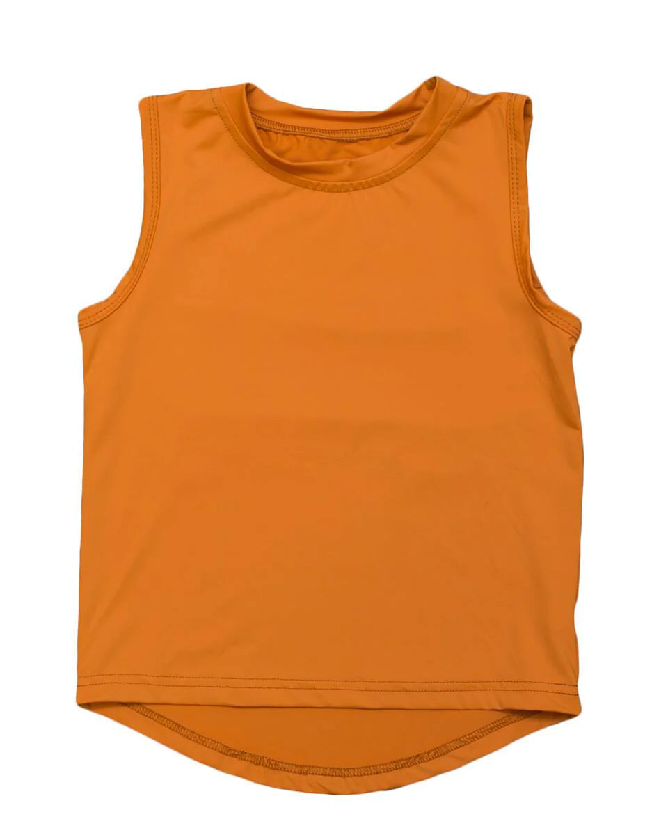 Orange High Low Tank – Smock Candy