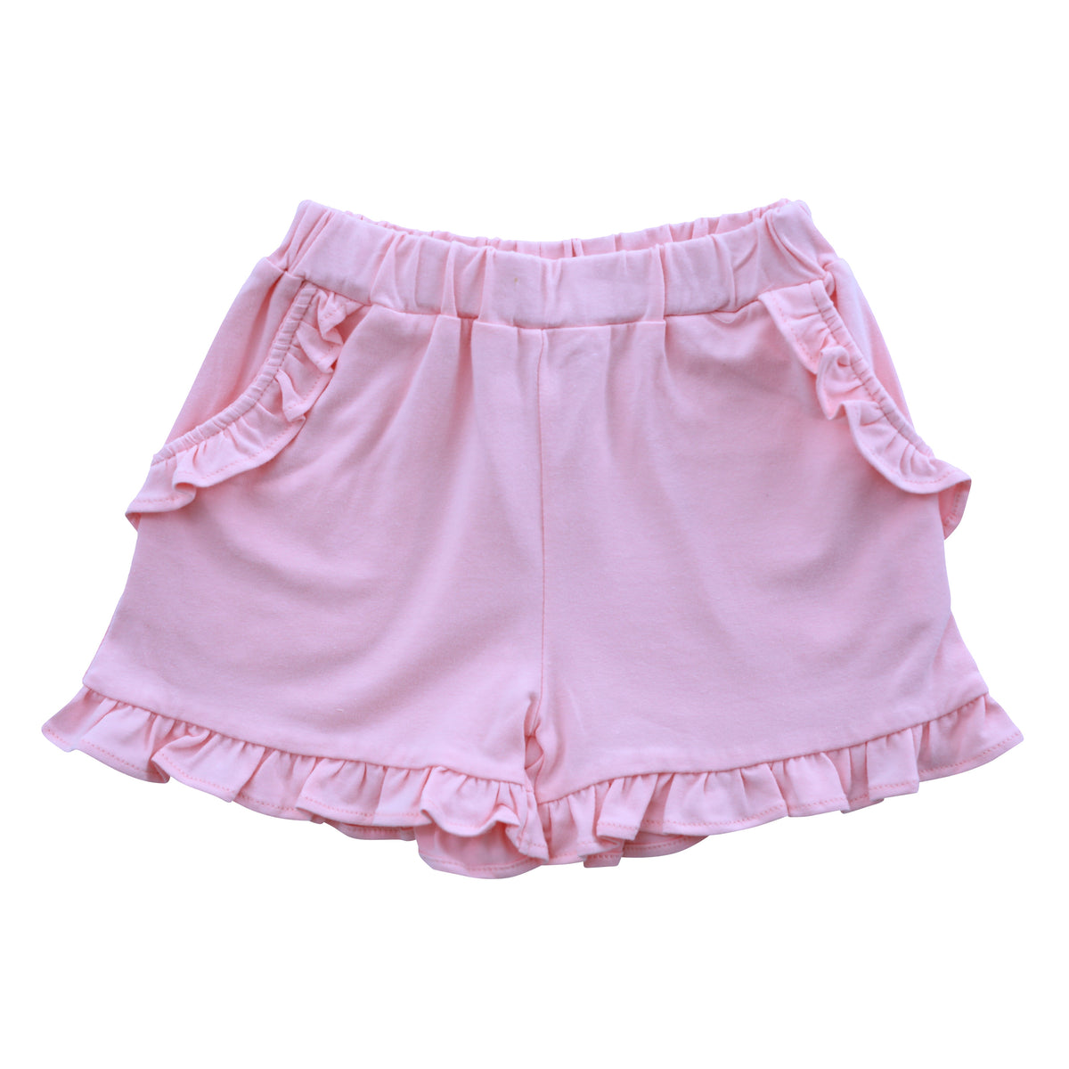 Knit Ruffle Shorts- Light Pink – Smock Candy