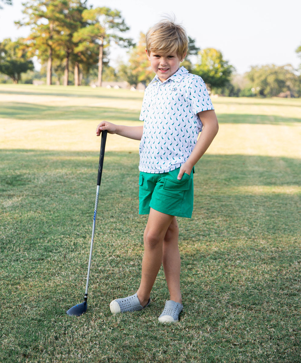 Pro Performance Polo- Golf Print – Smock Candy