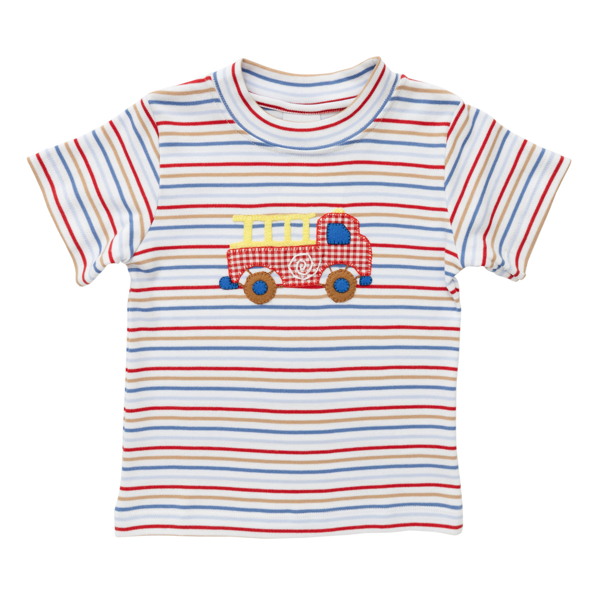 Fire Truck W/ Checks T-Shirt – Smock Candy