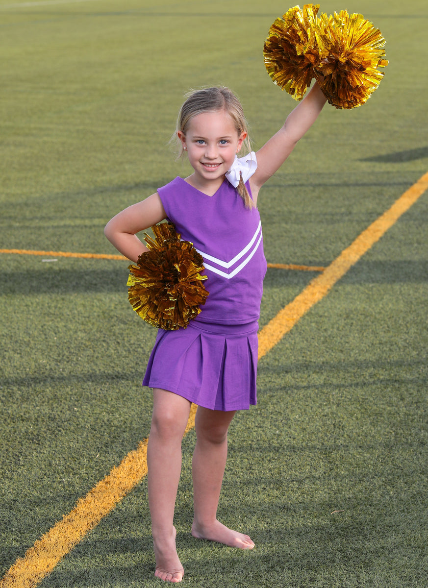 Cheer Uniform Set- Purple – Smock Candy