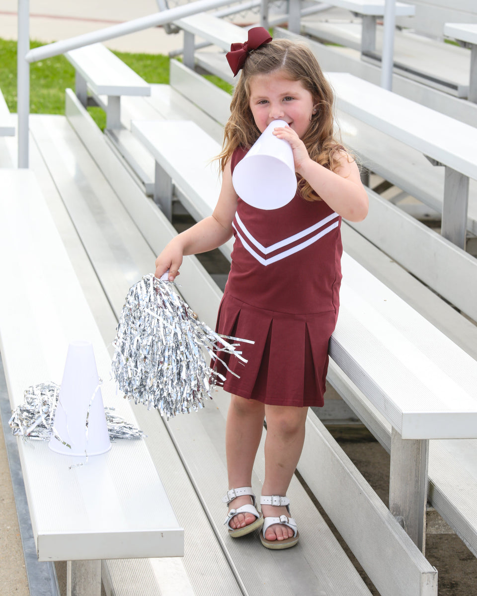 Cheer Uniform Dress- Maroon – Smock Candy