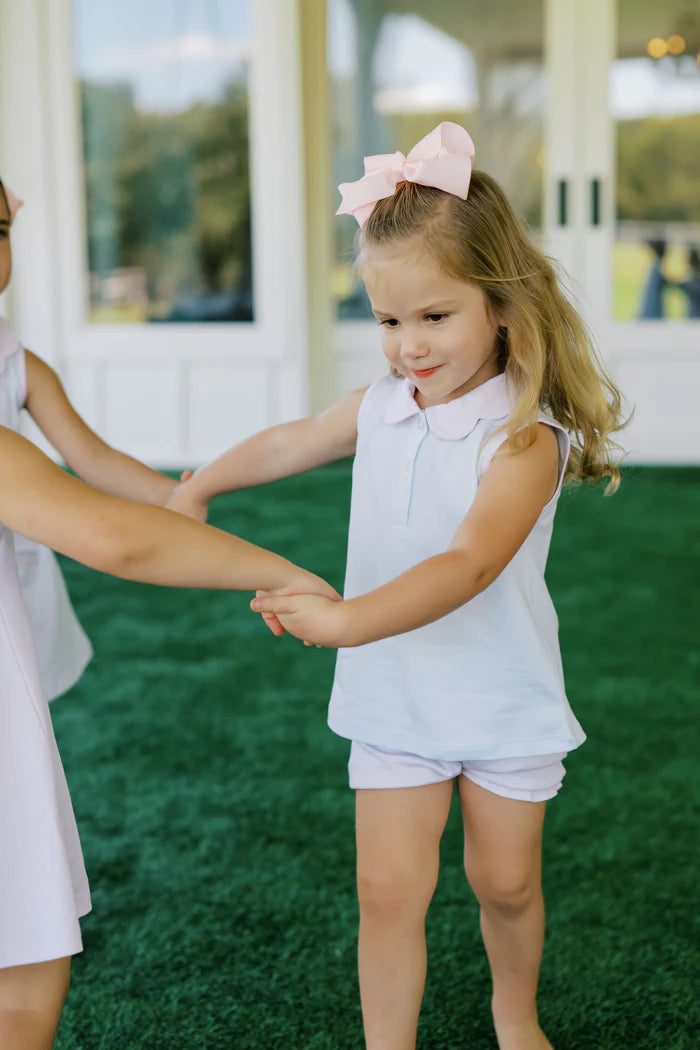 Light Blue Striped Scallop Bloomer Set – Smock Candy