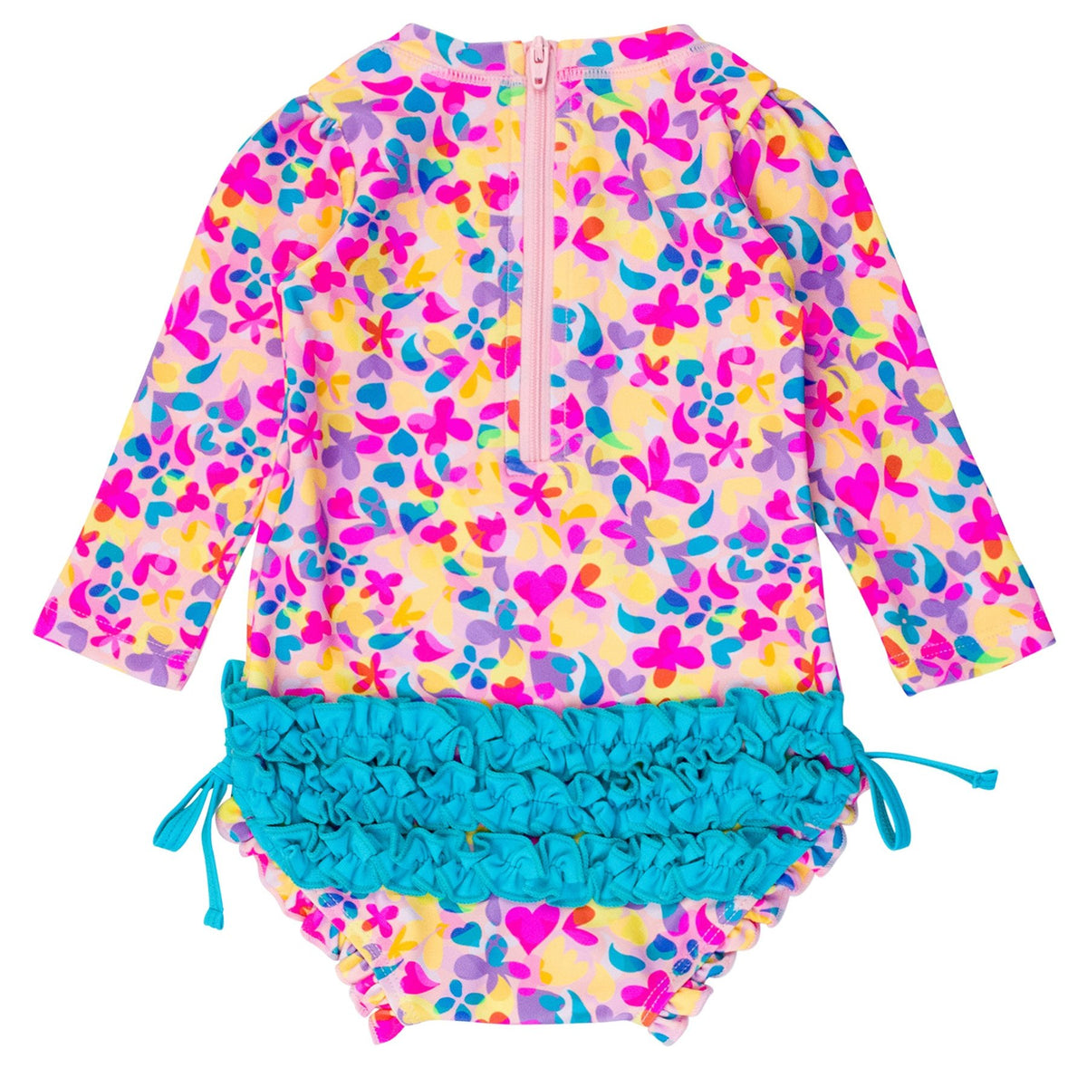 Long Sleeve One Piece Rash Guard- Vibrant Neon – Smock Candy