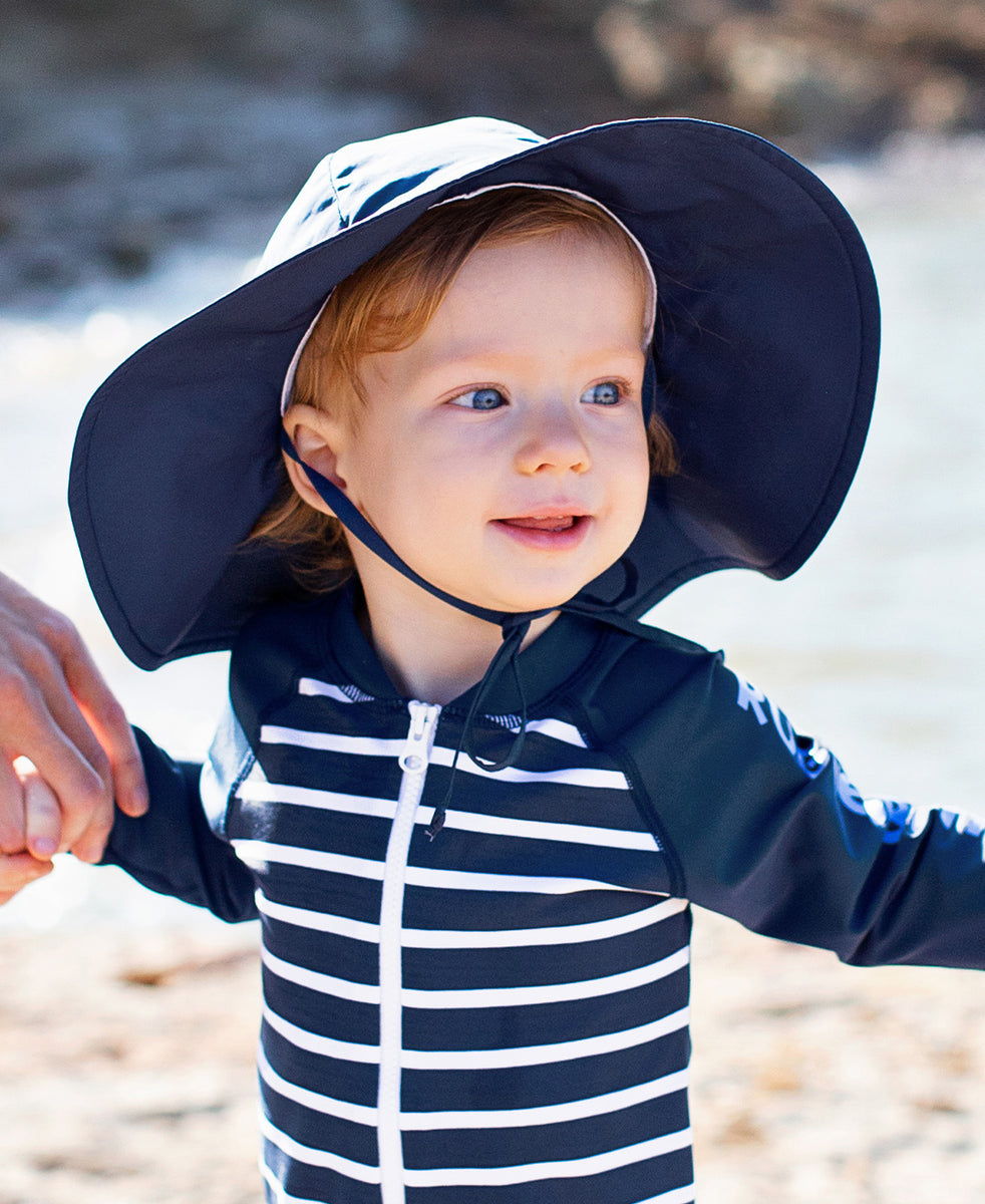 Sun Protective Hat- Navy – Smock Candy